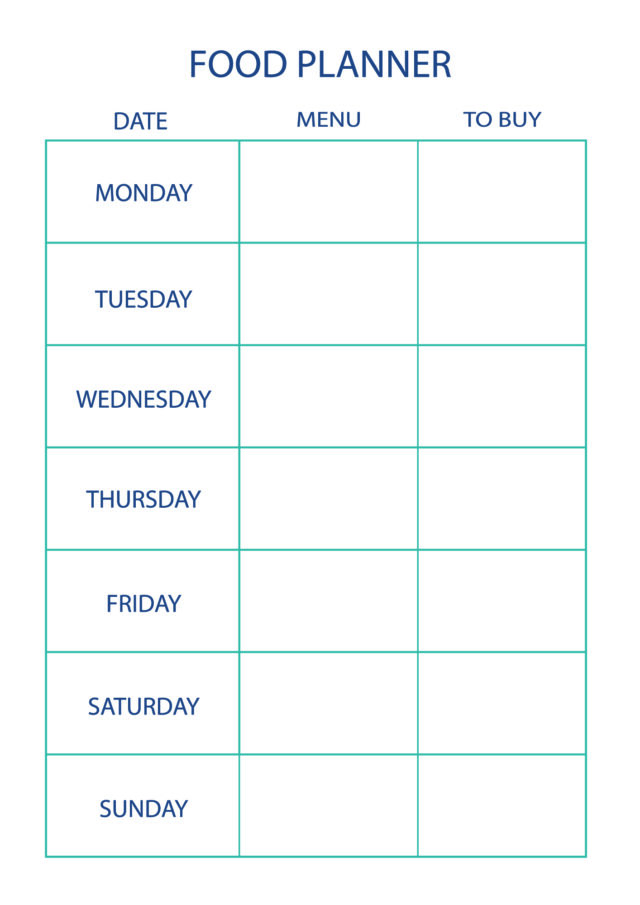 Free Printable Weekly Meal Planner PDF Templates