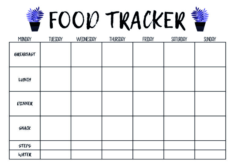 Free Printable Weekly Meal Planner PDF Templates