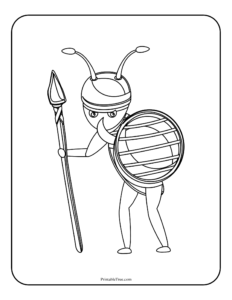 Free Printable Ant Coloring Pages PDF for Kids and Adults