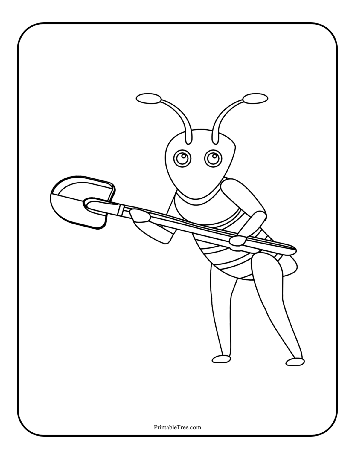 Free Printable Ant Coloring Pages PDF for Kids and Adults