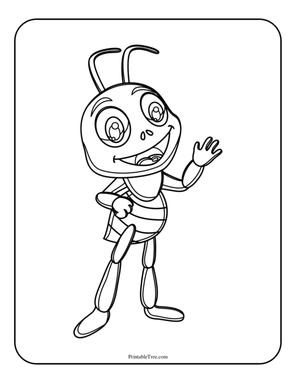 Free Printable Ant Coloring Pages PDF for Kids and Adults