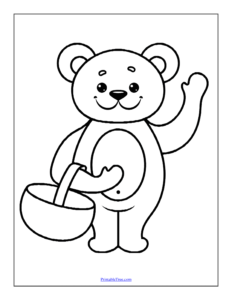 Free Printable Bear Coloring Pages PDF for Kids and Adults