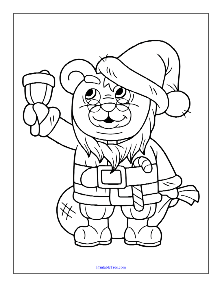Free Printable Bear Coloring Pages PDF for Kids and Adults