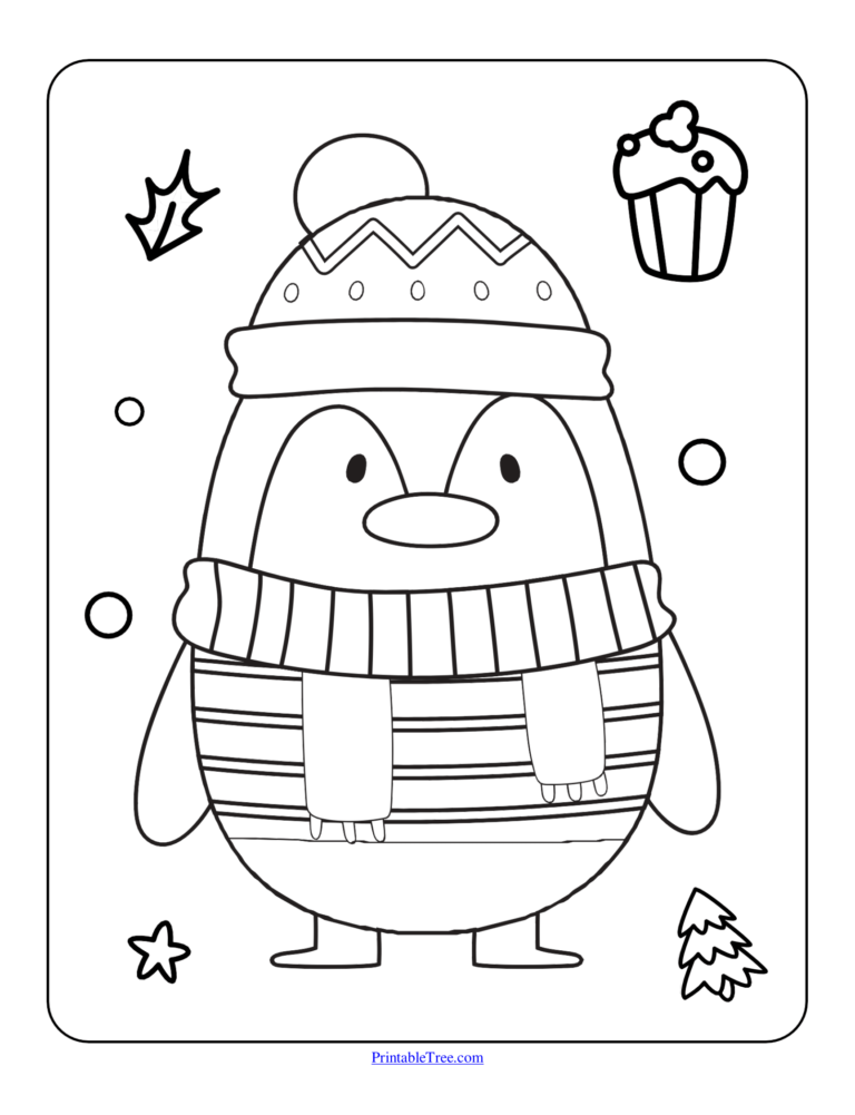Free Printable Christmas Coloring Pages PDF for Kids and Adults
