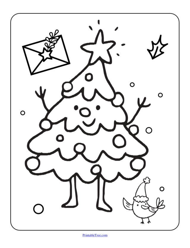 Free Printable Christmas Coloring Pages PDF for Kids and Adults