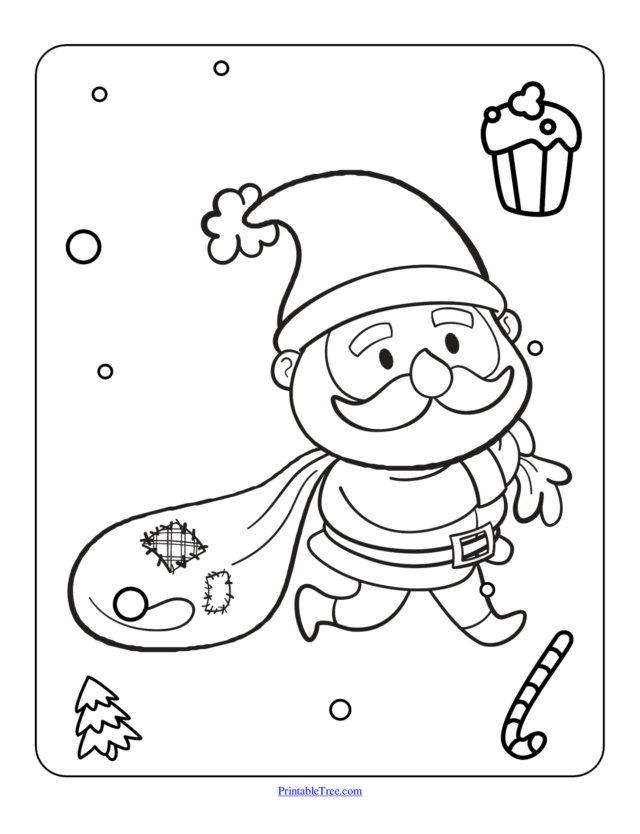 Free Printable Christmas Coloring Pages PDF for Kids and Adults
