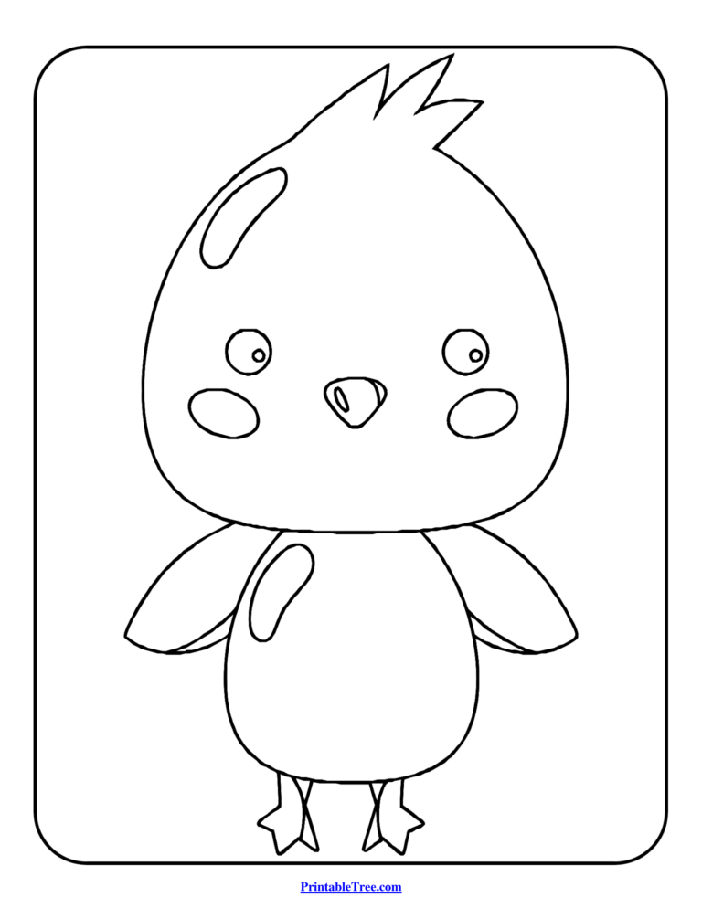 Free Printable Bird Coloring Pages PDF for Kids and Adults