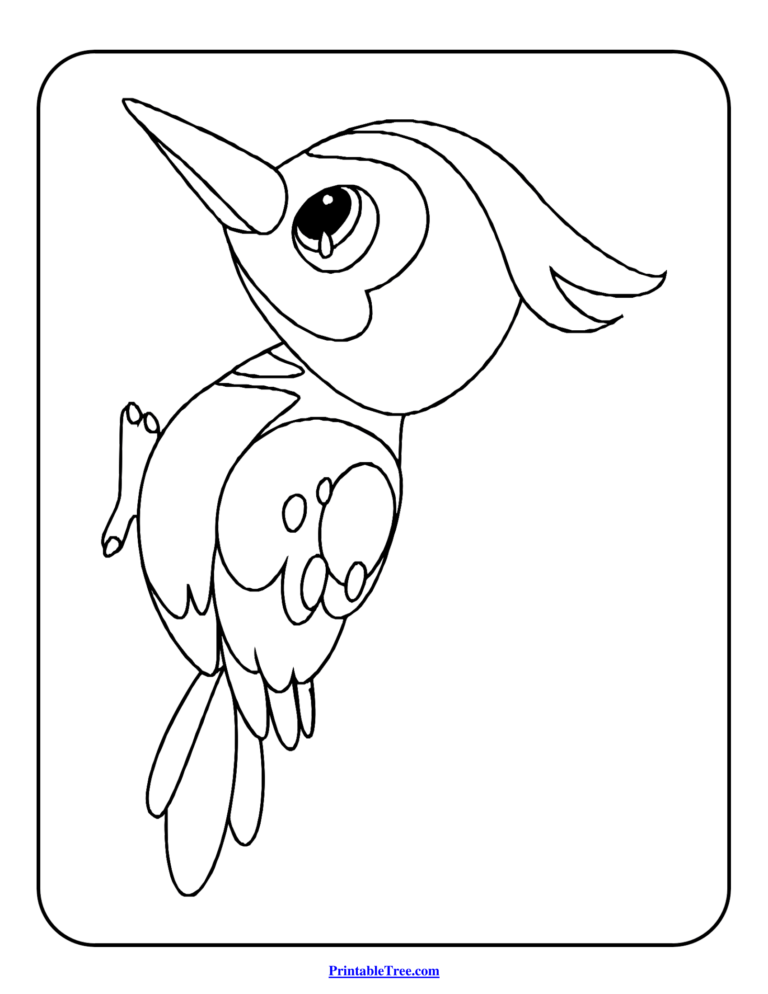 Free Printable Bird Coloring Pages PDF for Kids and Adults