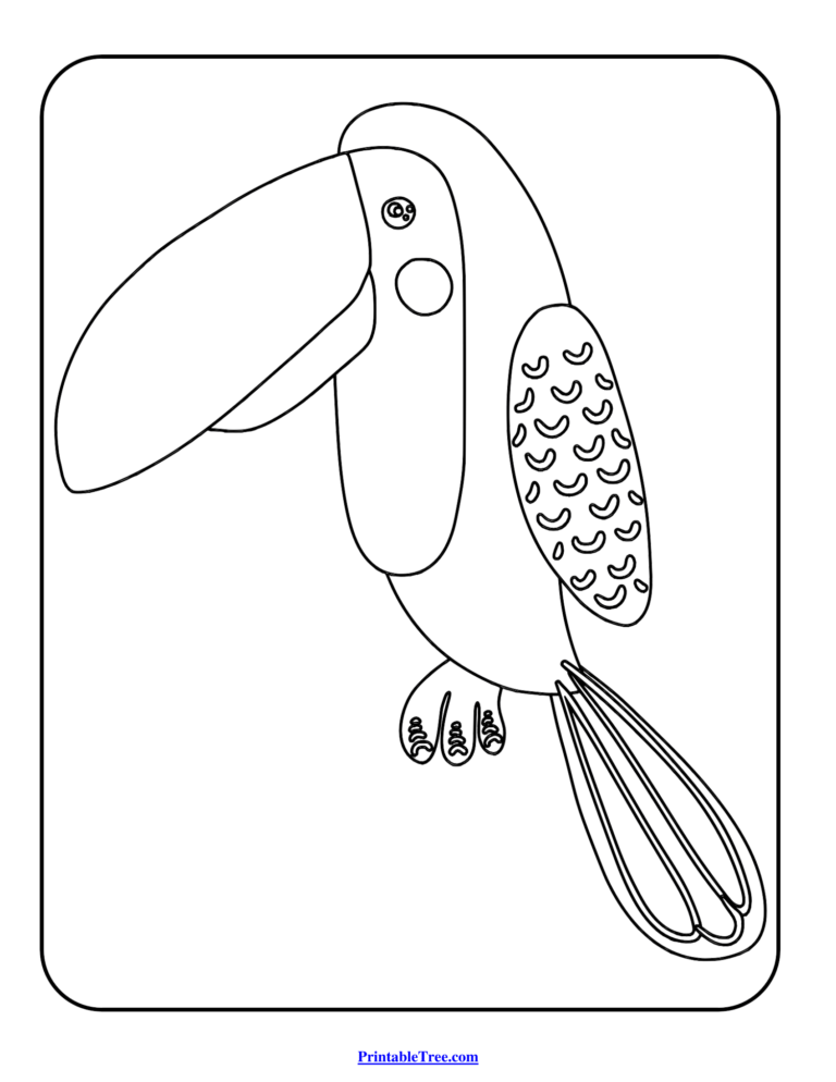 Free Printable Bird Coloring Pages PDF for Kids and Adults