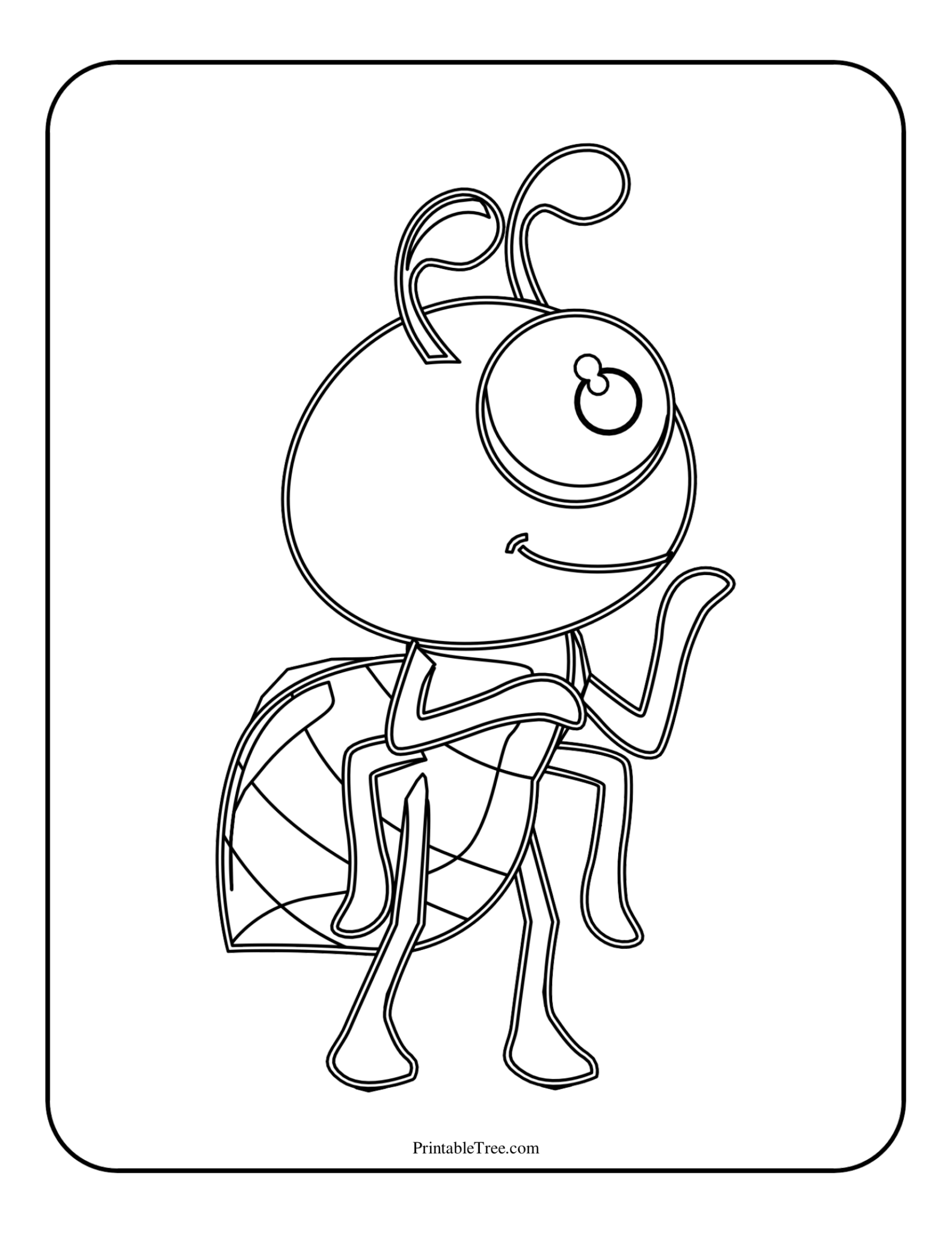 Free Printable Ant Coloring Pages PDF for Kids and Adults